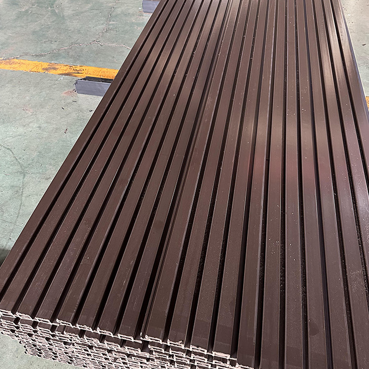 WPC Fluted Wall Panels Exterior Co-extrusion Wood Plastic Composite ...