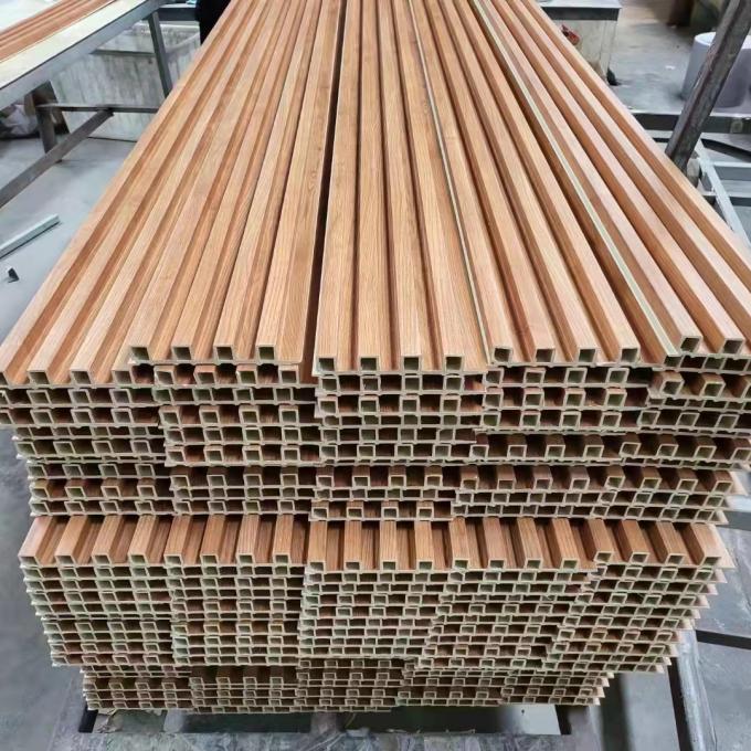 Wood Plastic Composite Interior WPC Wall Panel Fluted WPC Wall Panel